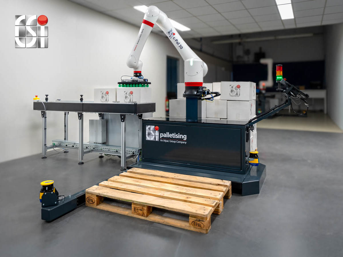 New c-Pal Collaborative palletising robot - CSi palletising
